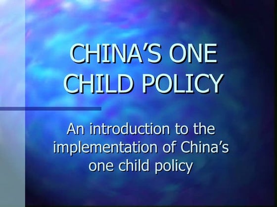 CAMBRIDGE AS GEOGRAPHY - CASE STUDY: CHINA'S ONE CHILD POLICY | PPTX