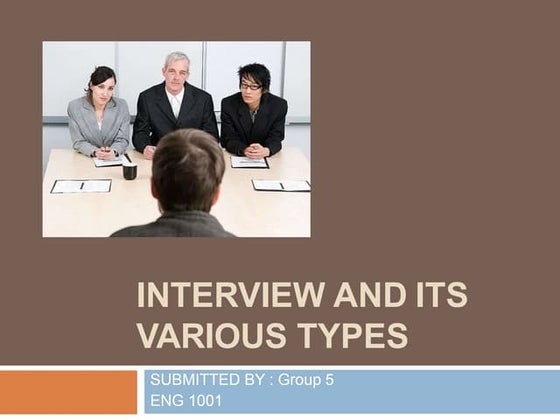 Different types of_interviews | PPT