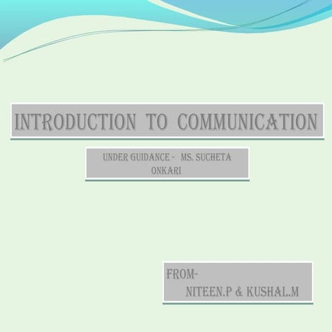 Communication skills class 10th presentation | PPTX