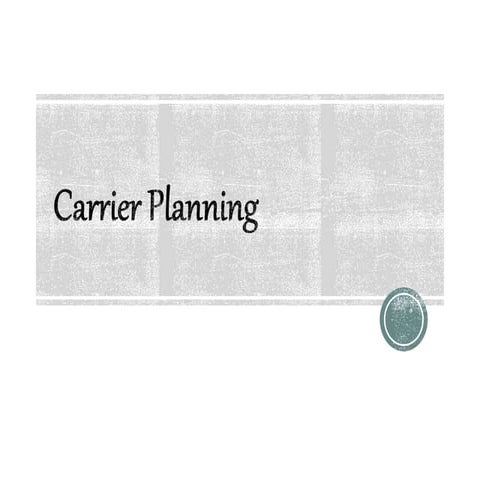 Carrier Planning(BECOME A SOFTWARE ENGINEER) | PPT