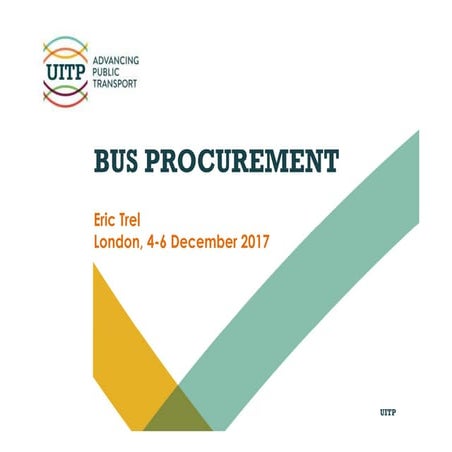 Bus Procurement Strategy, Financing & Contracting | PDF