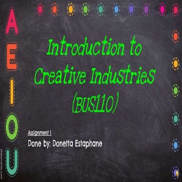 BUS110 assignment 1 | PPTX