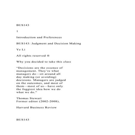 BUS1431Introduction and PreferencesBUS143 Judgmen.docx