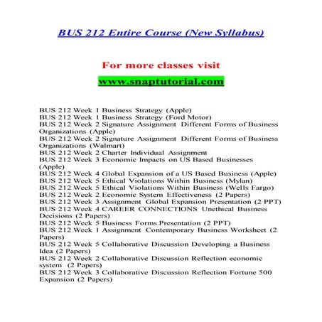 Bus 212 Education Redefined-snaptutorial.com