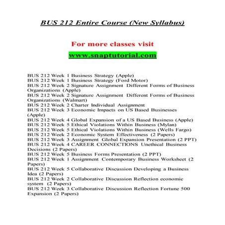 Bus 212 Education Redefined-snaptutorial.com