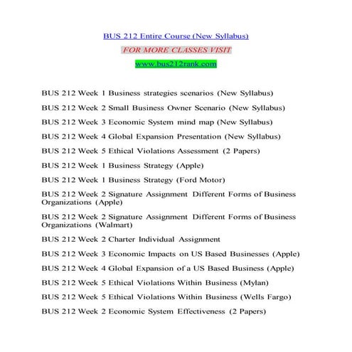 BUS 212 RANK Introduction Education--bus212rank.com