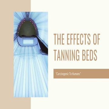 Bus 271- Effects Of Tanning Bed- Anna Grace Chisholm | PDF
