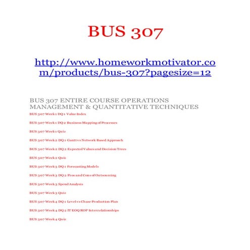 Bus 307 | PDF