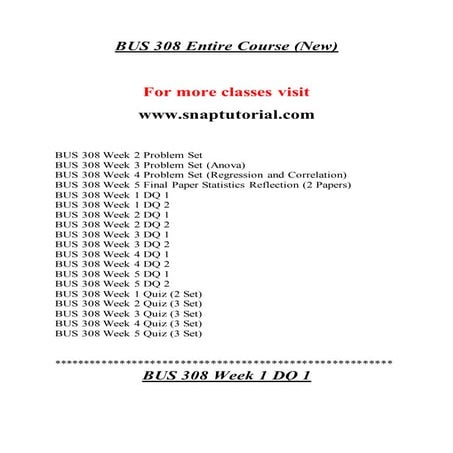 BUS308 – Week 1 Lecture 1 Statistics Expected Outcomes.docx