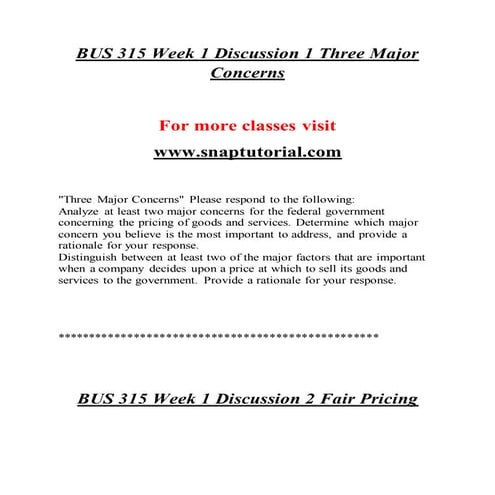 Bus 315 Enhance teaching / snaptutorial.com