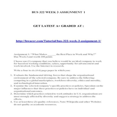 Bus 322 Week 3 Assignment 1 Pdf 