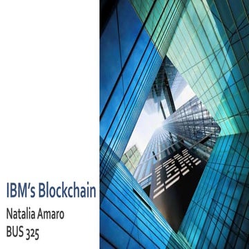 IBM's Blockchain | PPT