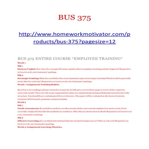 Bus 375 | DOCX