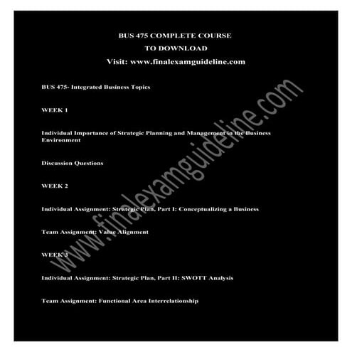 Bus 475 entire course | DOC