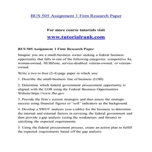 BUS 505 Inspiring Innovation/tutorialrank.com