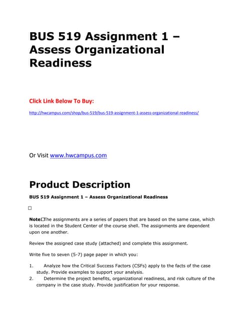 Bus 505 assignment 1 firm research | PDF