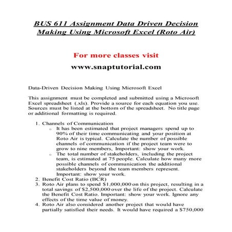 BUS 611 Exceptional Education - snaptutorial.com | PDF