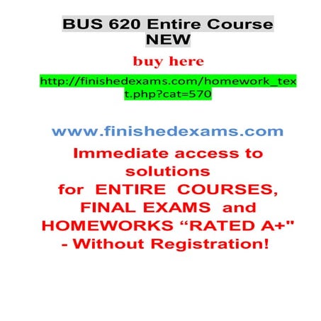 Bus 620 entire course | DOCX