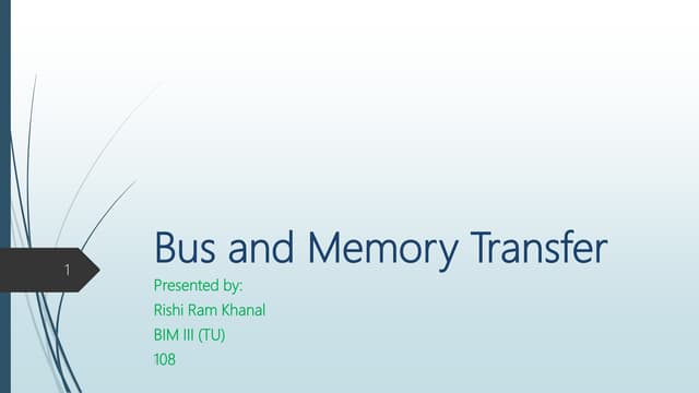 Bus system using Multiplexer in COA .ppt