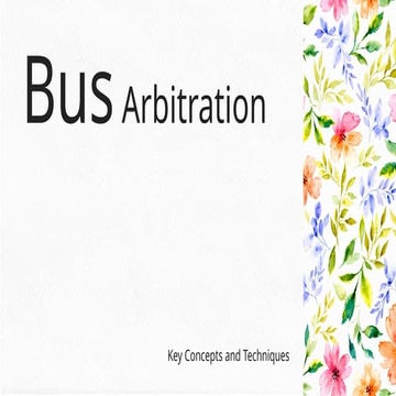 Bus aribration | PPTX