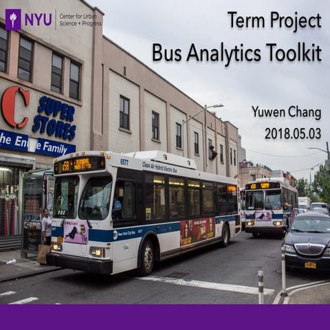 Bus Analytics Toolkit Demo | PDF