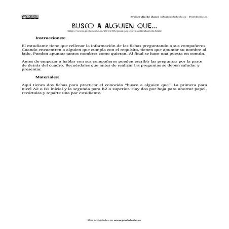 Busca a alguien que... | PDF