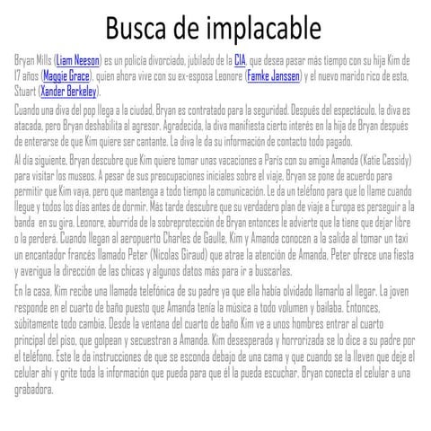 Busqueda implacable | PPTX