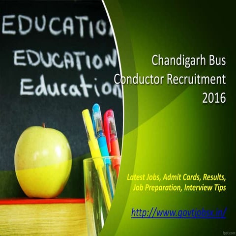 Chandigarh bus conductor recruitment 2016: 93 Jobs | PPSX