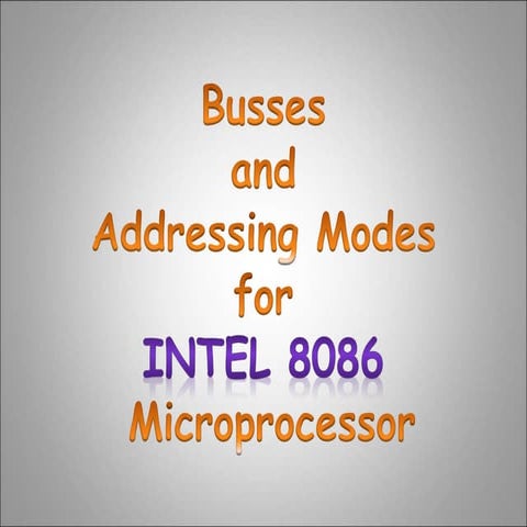 Buses and Addressing Modes.ppt