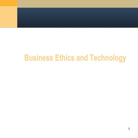 Bus ethics and tech | PPT