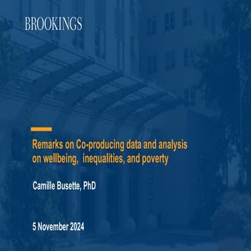 7th OECD World Forum on Well-being, Rome, Camille BUSETTE | PDF