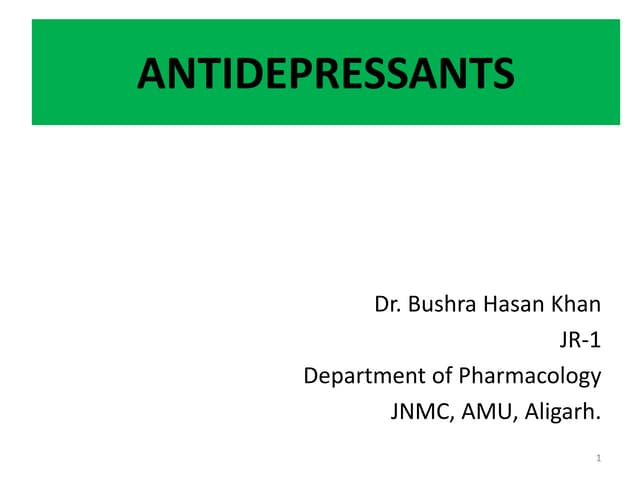 SSRI ANTI DEPPRESENT DRUGS- SEROTONIN SELECTIVE REUPTAKE INHIBITOR.pptx