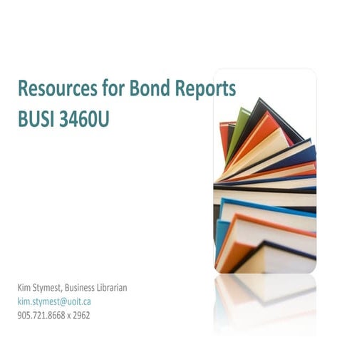 BUSI 3405U: Fixed Income - Fall 2010 | PPT