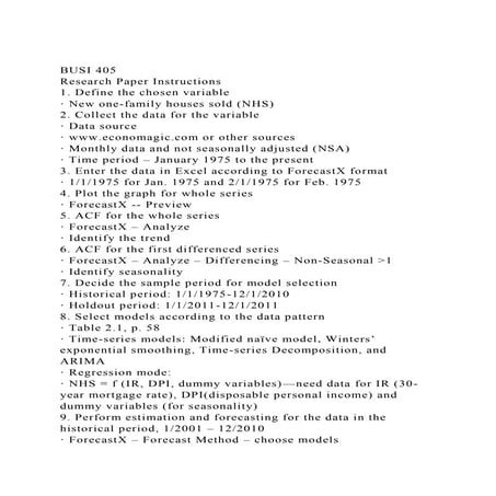 BUSI 405Research Paper Instructions1. Define the chosen variab.docx