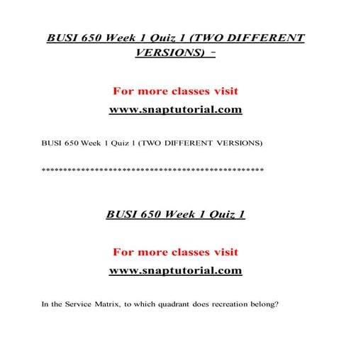 BUSI 650 Technology levels--snaptutorial.com