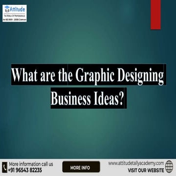 What are the Graphic Designing business Ideas? | PPT