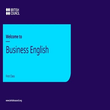 Business.pptx Advanced Business English ELT | PPTX