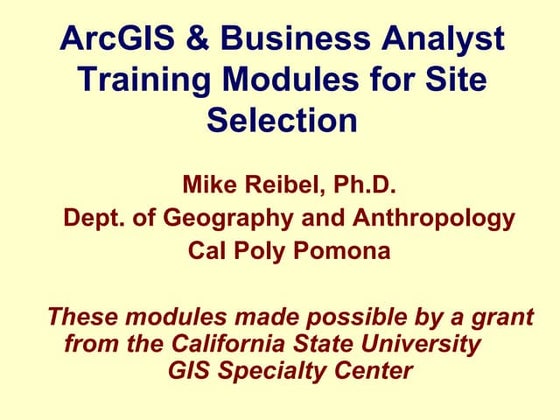 Basic commands of ArcGIS | PPT