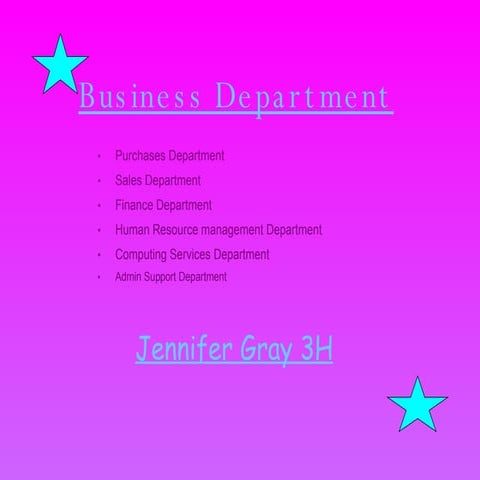 Business Department | PPT