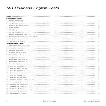 Business english-tests-sample | PDF