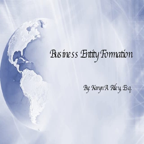 Business Entities | PPT