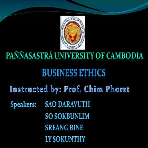 Business Ethics | PPT