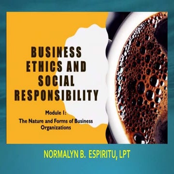 business ethics and social responsibility | PPT