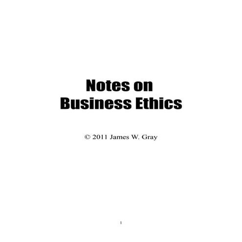 Business ethics-ebook-09042011 | PDF | Business | Business and Finance