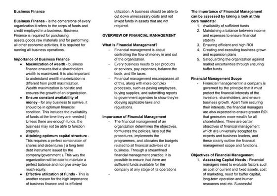 Business Finance Module 1.pdf | Business Accounting & Finance | Business