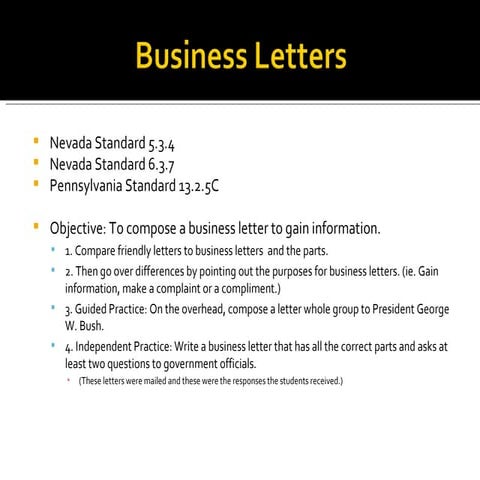 Business Letters | PPT