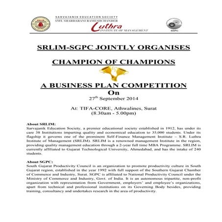 Business plan-competition | PDF