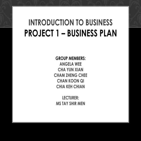 Business project-1 | PPT