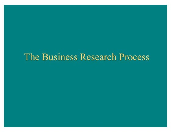 PROBLEM DEFINITION AND RESEARCH PROPOSAL | PPT