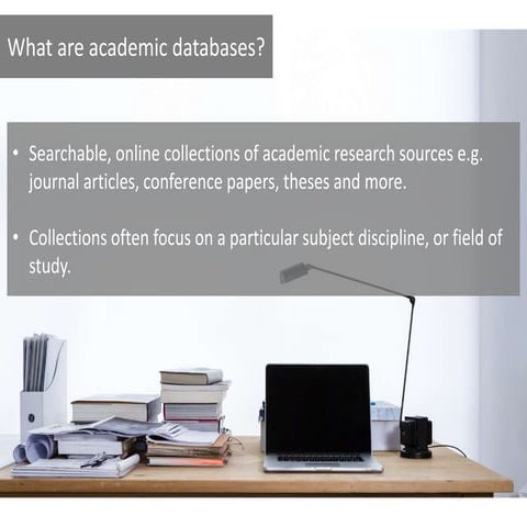 What are academic databases? (Business) | PPTX